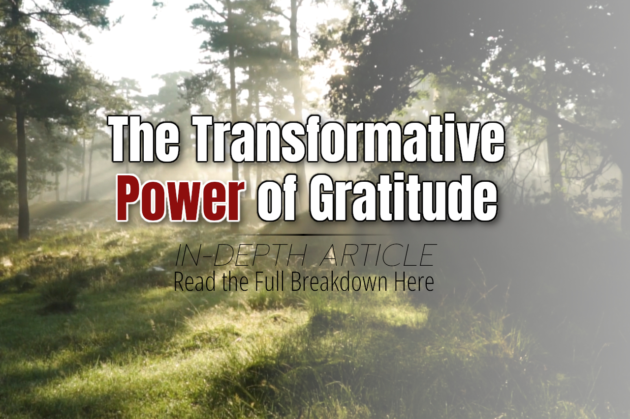 The Transformative Power of Gratitude — Living from Abundance, Not ...